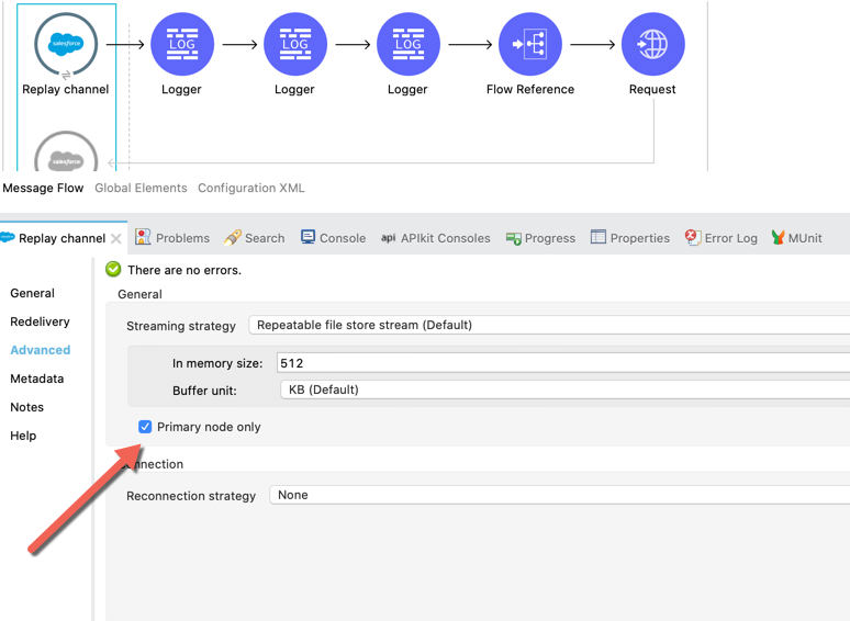 Unable to Set PrimaryNode in Salesforce Connector in Mule 4 | MuleSoft Help Center