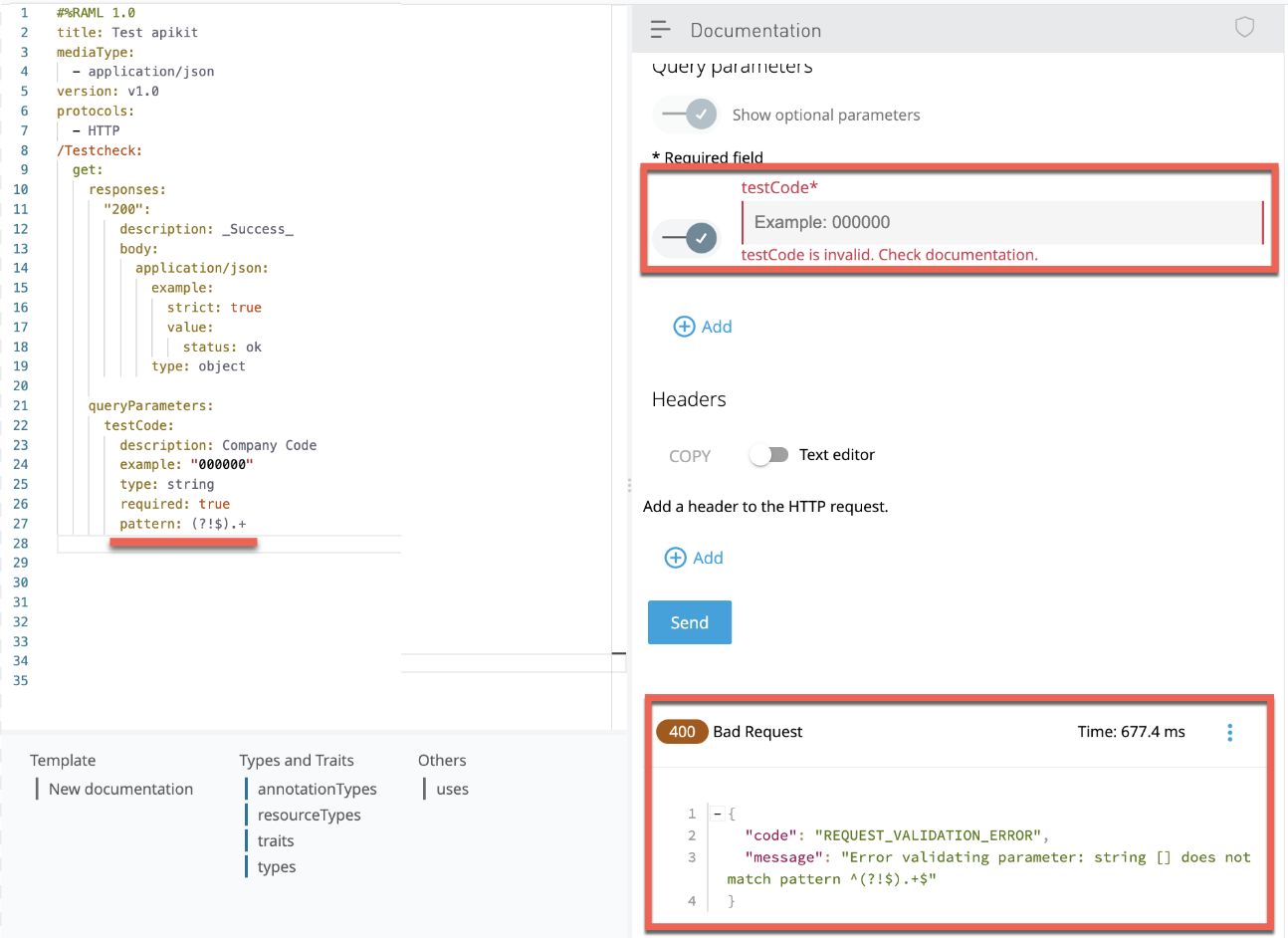 In RAML queryParameters Returning Success When Passed With Empty Value | MuleSoft Help Center