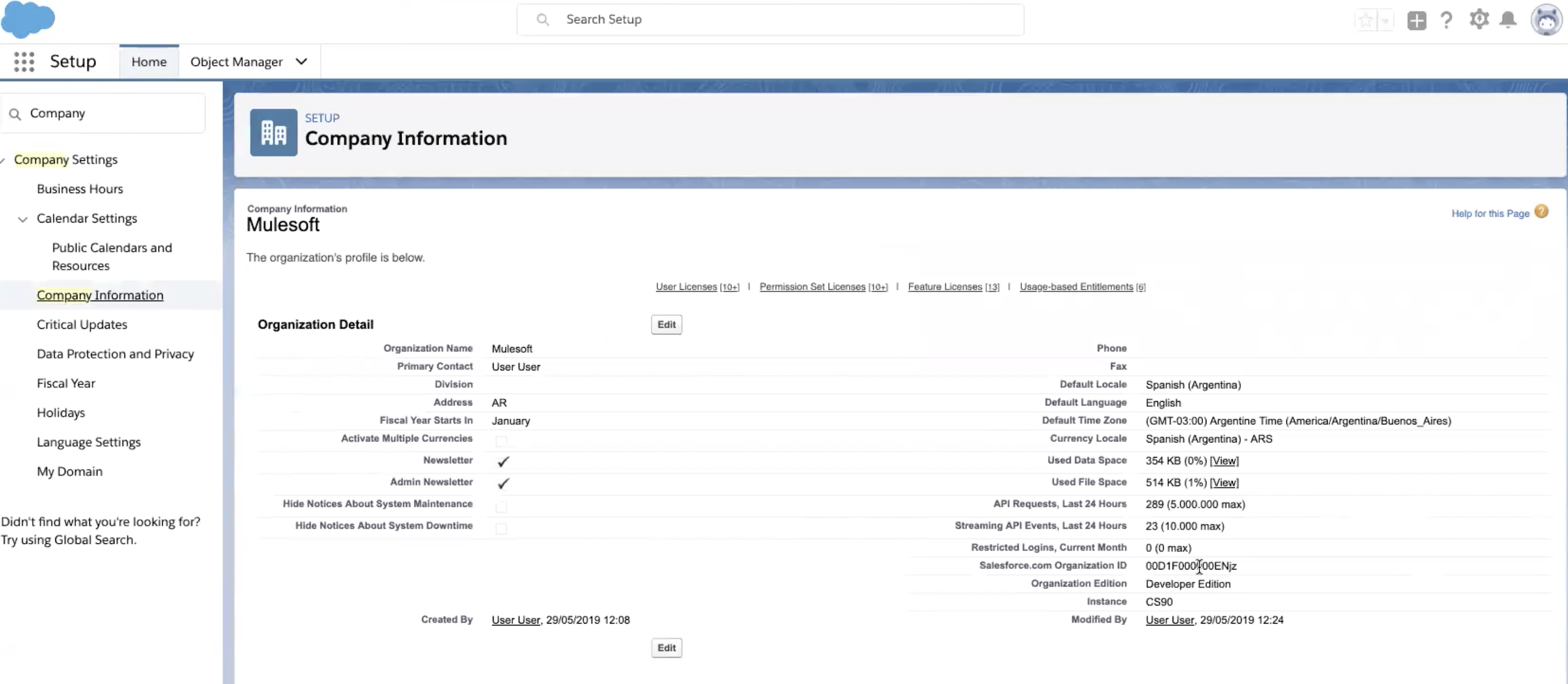 How to get Salesforce Organization and User ID | MuleSoft Help Center