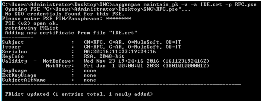 Enabling SNC in SAP Connector for Mule 3 | MuleSoft Help Center