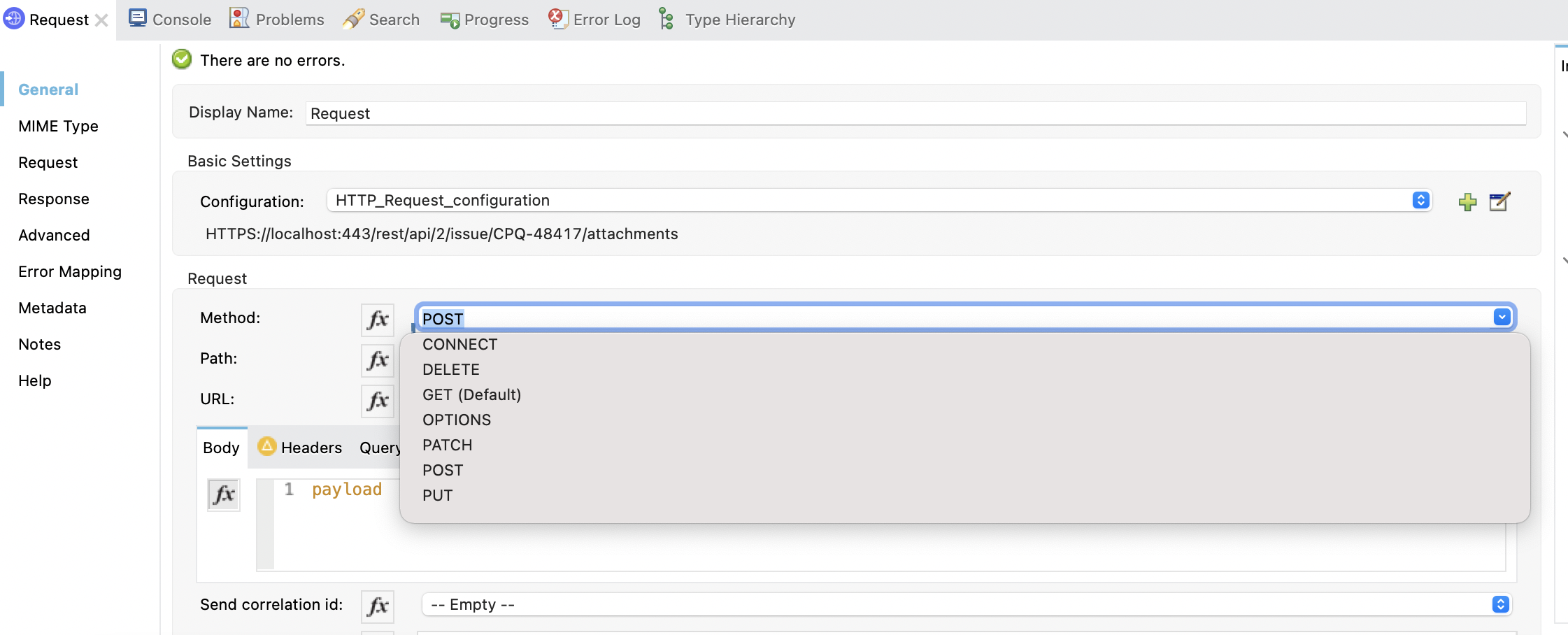 How to Use HTTP HEAD, TRACE Methods in Mule 4 HTTP Requester | MuleSoft Help Center