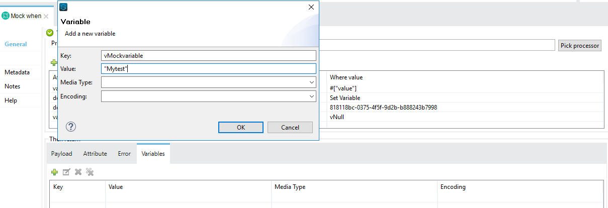 How to mock a variable in munit?